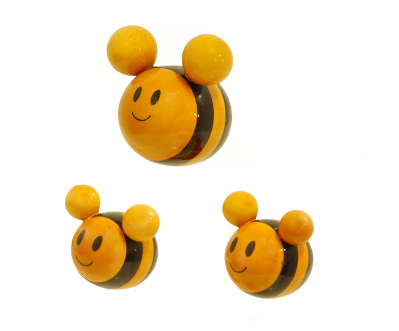 Buzzing bees fridge magnets | Wooden fridge magnets | Channapatna Toys